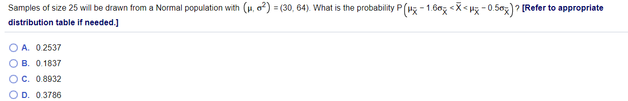 Solved Samples of size 25 will be drawn from a Normal | Chegg.com