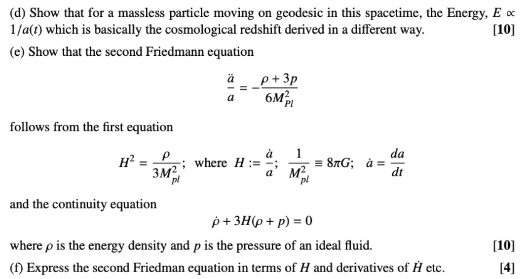 Solved 2. Consider the two dimensional spacetime d s2 = -dt- | Chegg.com