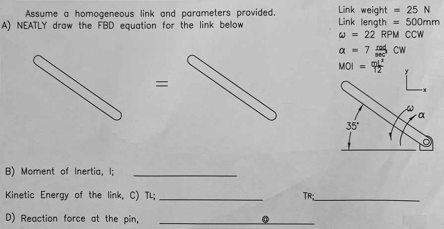 Solved Non-centroidal rotation problem: Assume a homogeneous | Chegg.com