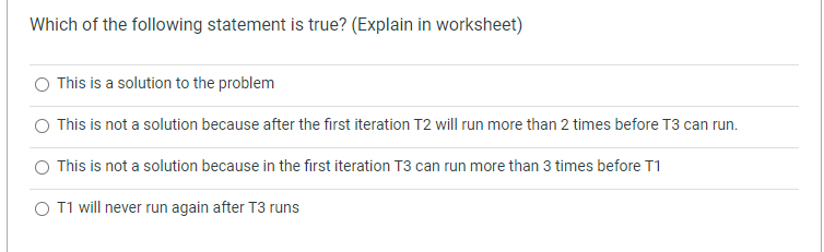 Solved Consider the following process synchronization | Chegg.com