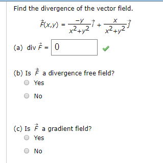 Solved Find the divergence of the vector field. F(x,y) (a) | Chegg.com