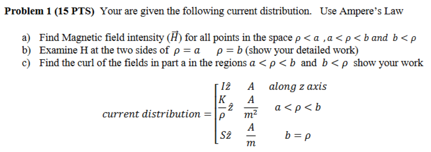 Solved Problem 1 (15 PTS) ﻿Your are given the following | Chegg.com