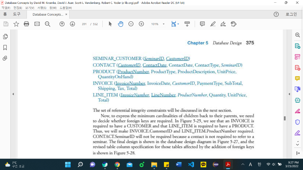 Solved Database 4. Using Figure 5-26 and Figure 5-28 in the | Chegg.com