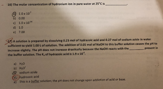 Solved 16 The Molar Concentration Of Hydronium Ion In Pure Chegg solved-16-the-molar-concentration-of-hydronium-ion-in-pure-chegg