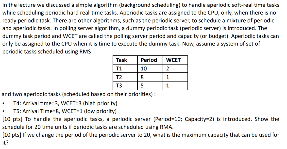 Solved In the lecture we discussed a simple algorithm | Chegg.com