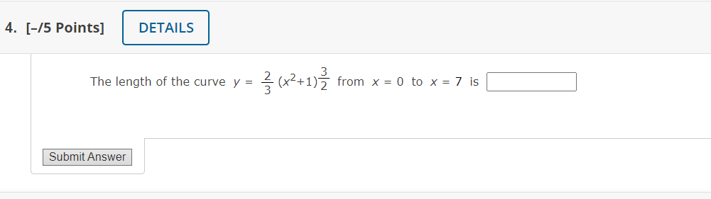 Solved The arc length of the curve y=ln(ex+1ex−1) from x=1 | Chegg.com