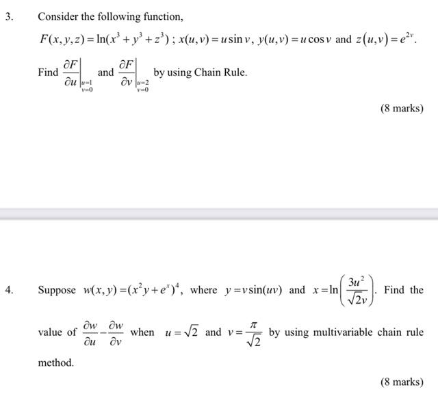 Solved Consider the following function, | Chegg.com