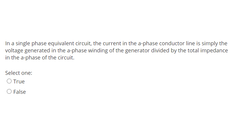 Solved In a single phase equivalent circuit, the current in | Chegg.com