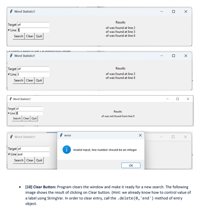 Solved Write a program that searches for a keyword starting | Chegg.com