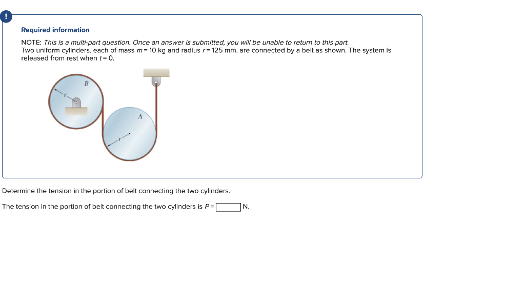 Solved Required information NOTE: This is a multi-part | Chegg.com