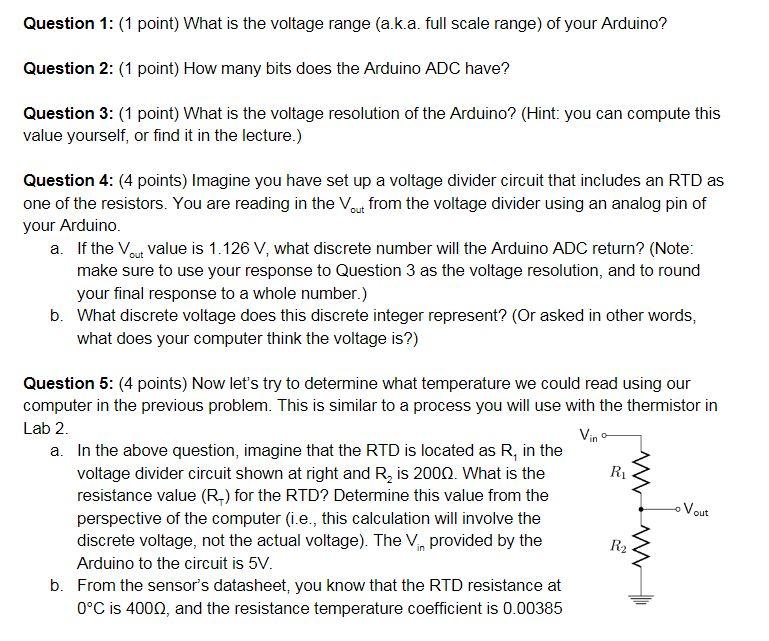Solved Question 1 1 Point What Is The Voltage Range Chegg