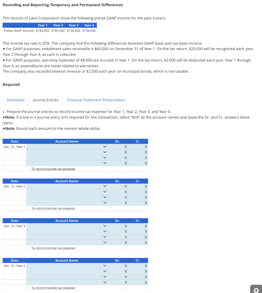 Solved Recording and Reporting Temporary and Permanent | Chegg.com