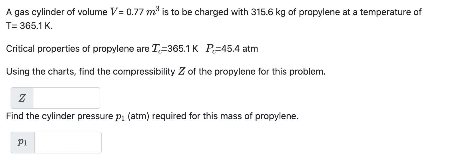 Solved How do I calculate the compressibility factor Z here | Chegg.com