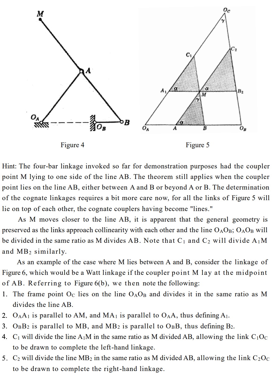 Trace the locus of the coupler point M of the | Chegg.com