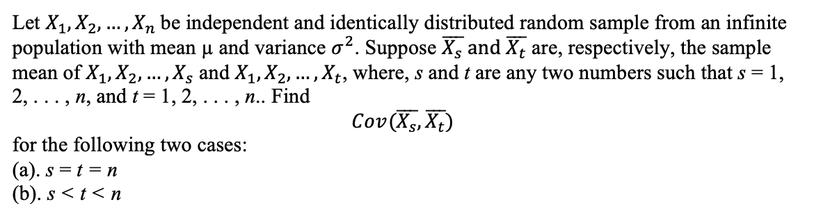 Solved Let X1,X2,…,Xn be independent and identically | Chegg.com