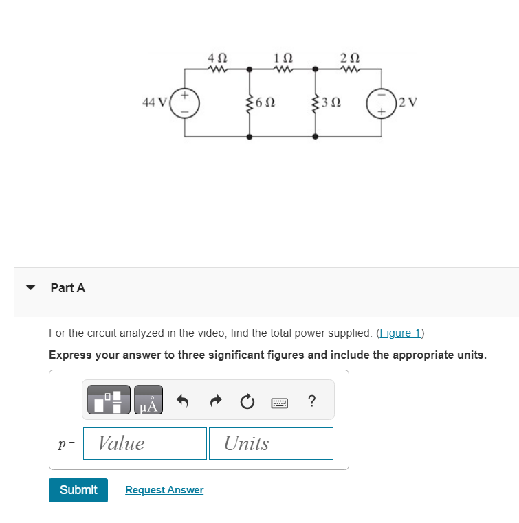 Solved Part AFor the circuit analyzed in the video, find the | Chegg.com