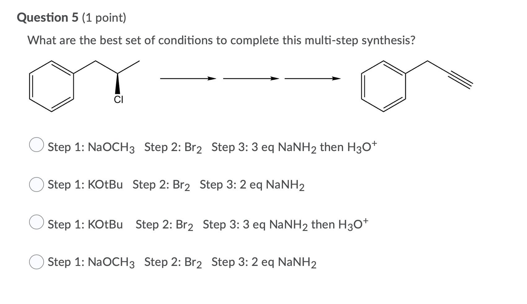 Solved Question 5 (1 point) What are the best set of | Chegg.com