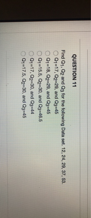 Solved Find Q1, Q2, and Q3. | Chegg.com