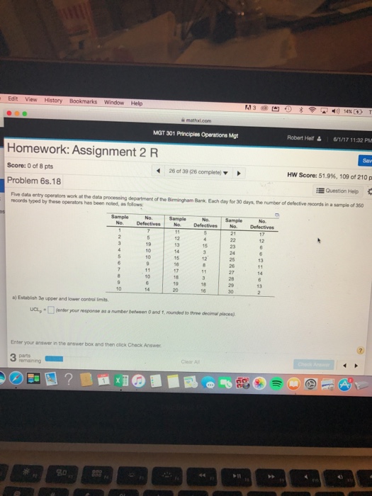 Solved Five data entry operators work at the data processing | Chegg.com
