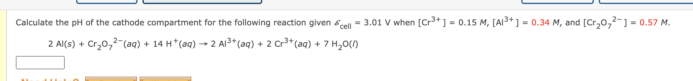 Solved Calculate the \\( \\mathrm{pH} \\) of the cathode | Chegg.com