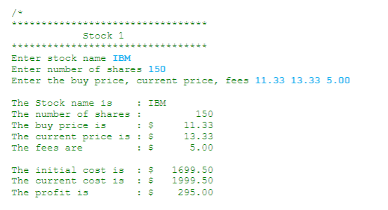 Solved Program Set 2 No Loops, or if statements, or arrays | Chegg.com