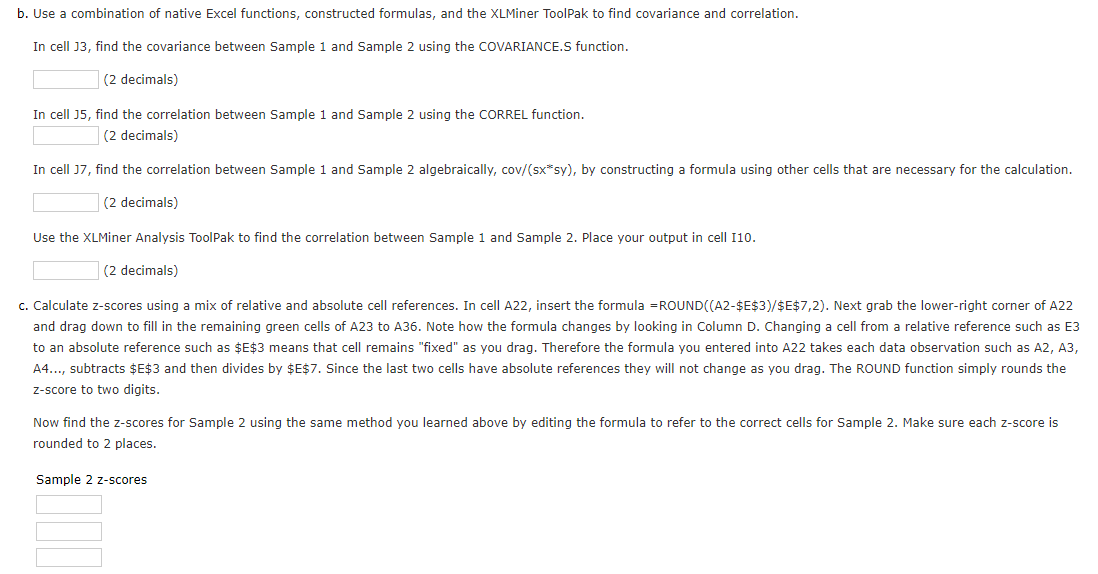 Solved found al answers in the sheet to 2 decimal places | Chegg.com