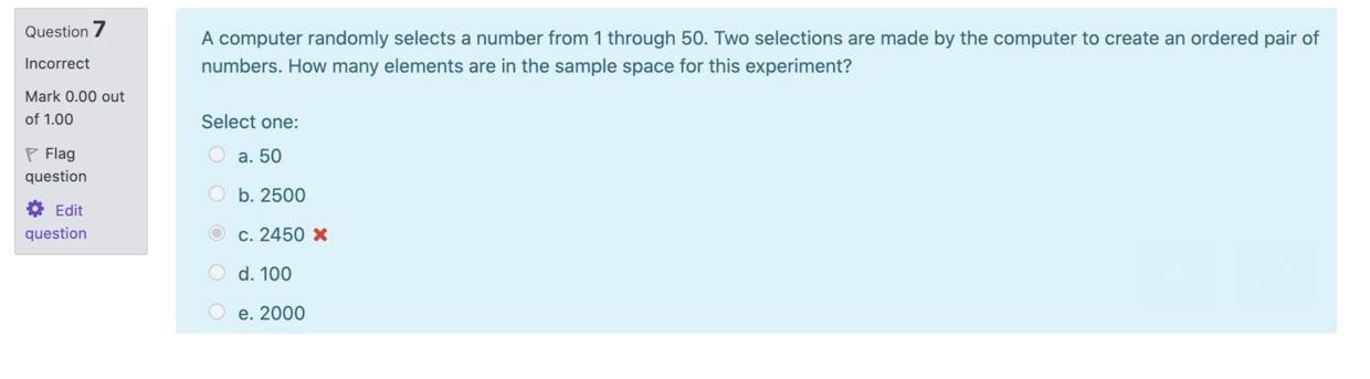 Solved Question 7 A computer randomly selects a number from | Chegg.com