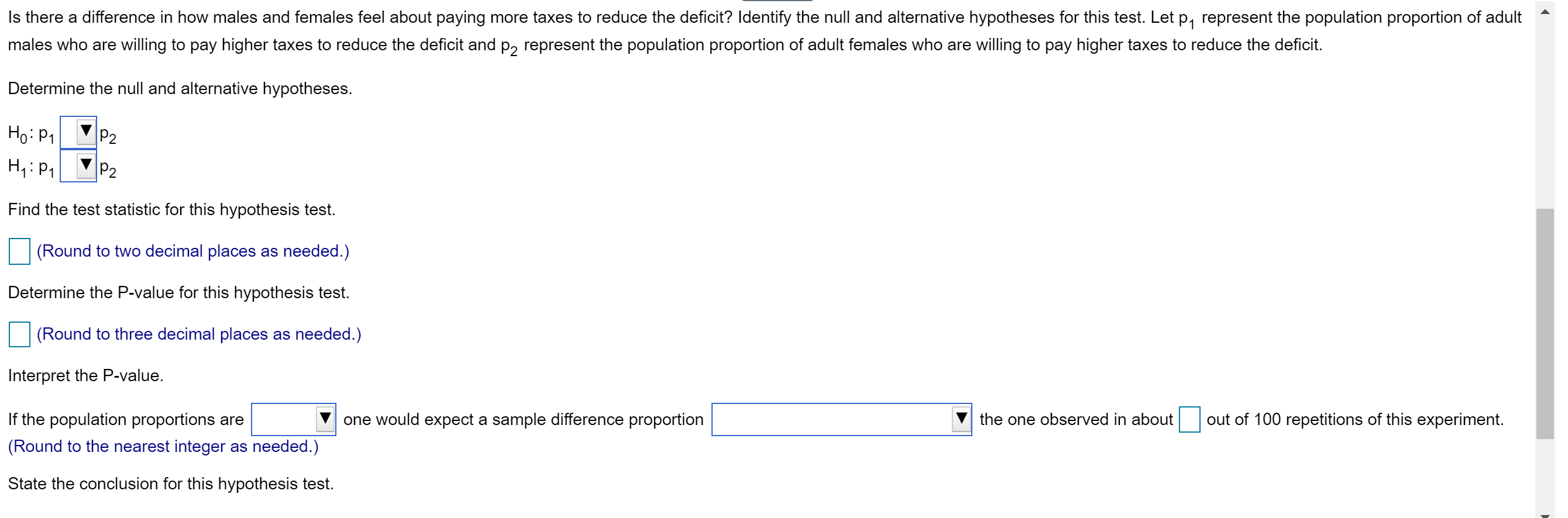 Solved In a survey, respondents were asked, "Would you be | Chegg.com