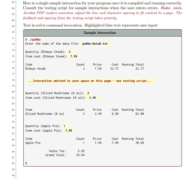 Solved Write a program that will read a file containing a | Chegg.com