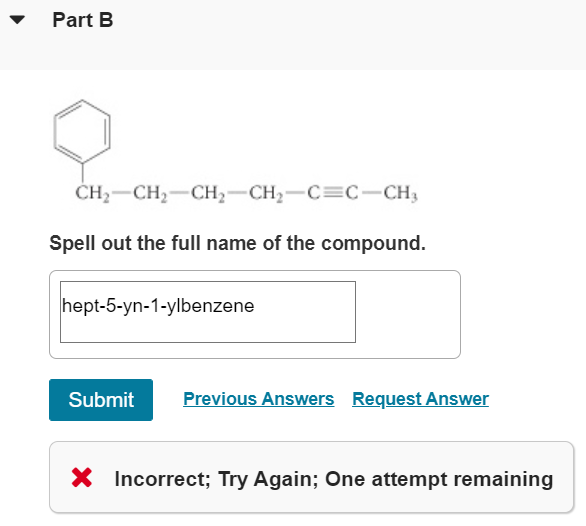 Solved Name each of the following compounds in which the | Chegg.com