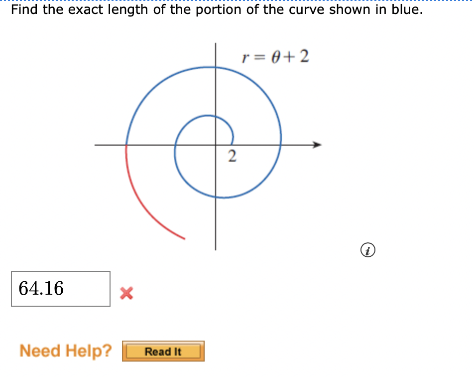 Solved Find the exact length of the portion of the curve | Chegg.com