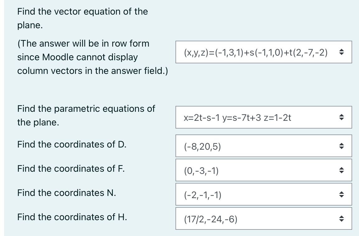 Solved A vector equation of a plane is an equation of the | Chegg.com