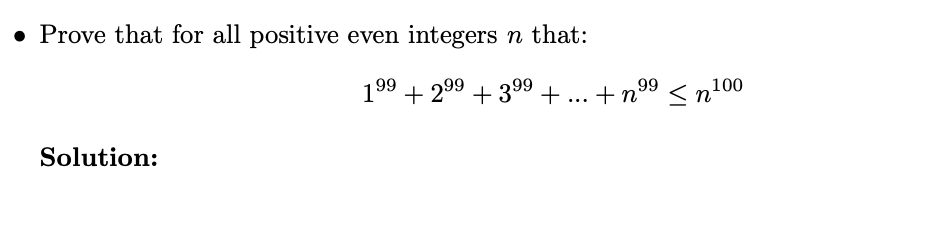 Solved - Prove that for all positive even integers n that: | Chegg.com