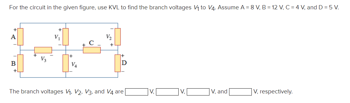 Solved For the circuit in the given figure, use KVL to find | Chegg.com