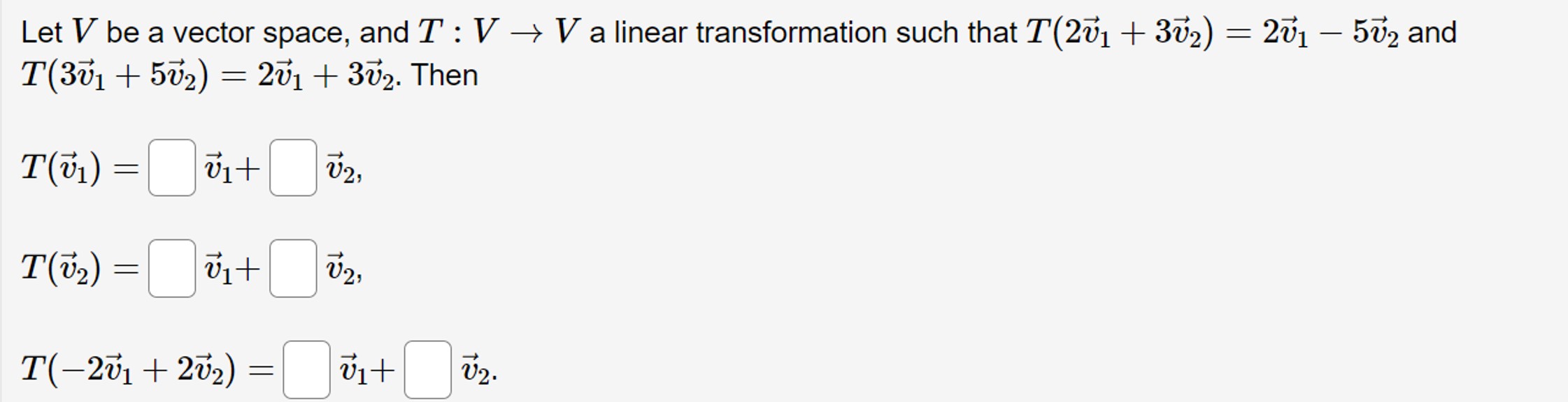 Solved Let V ﻿be a vector space, and T:V→V ﻿a linear | Chegg.com