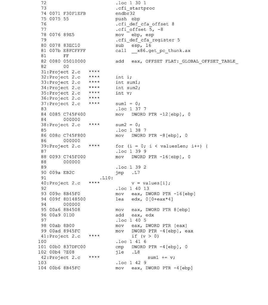 Solved Please add comments on each line the Assembly | Chegg.com