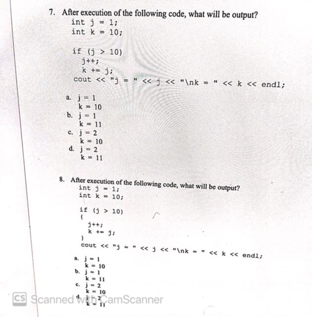 Solved COSC 1436 Name QUIZ - IF ELSE SELECTION EXERCISES | Chegg.com