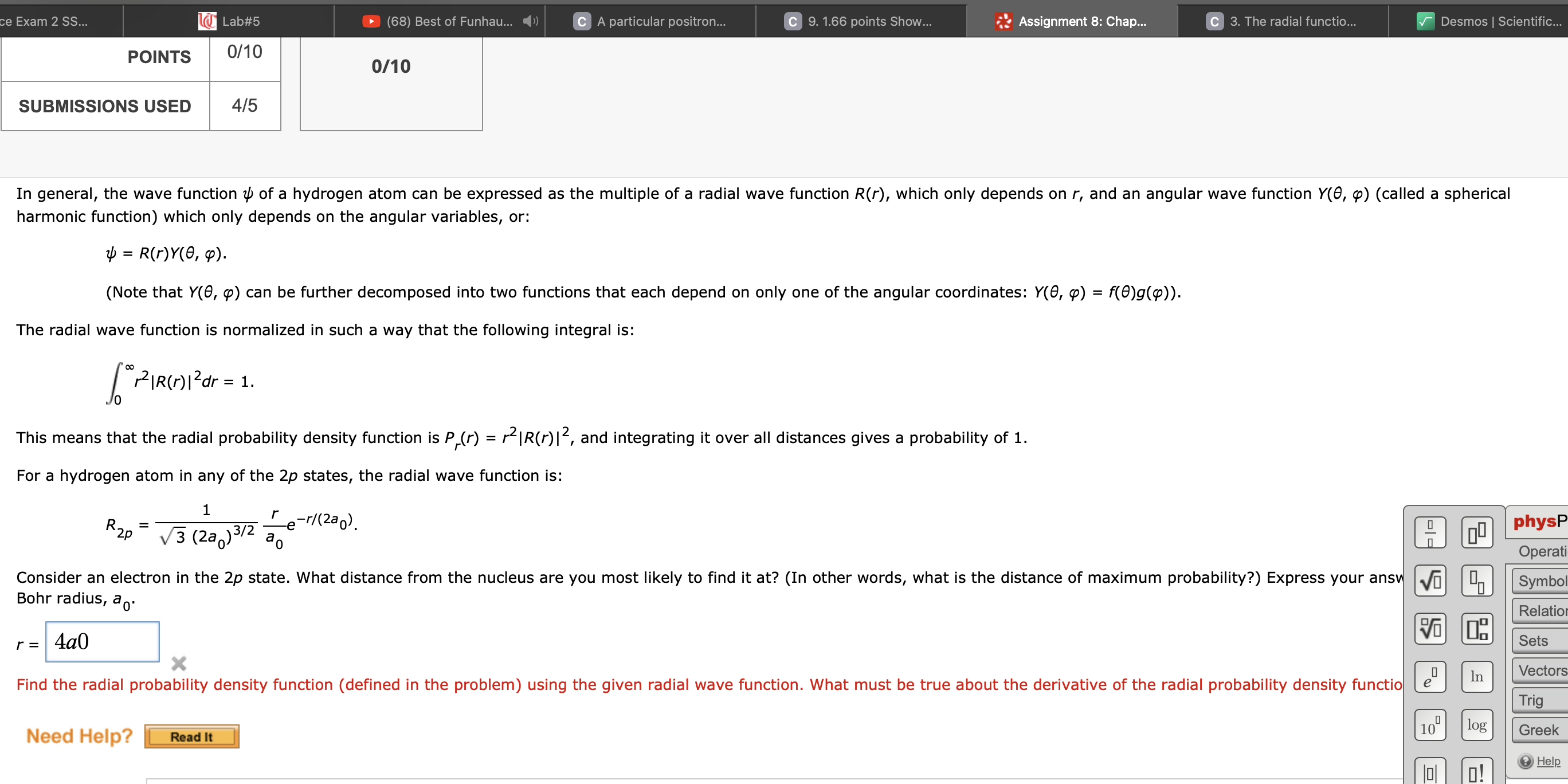 Solved harmonic function) which only depends on the angular | Chegg.com