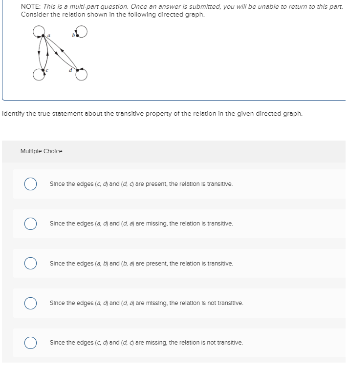 Solved NOTE: This is a multi-part question. Once an answer | Chegg.com