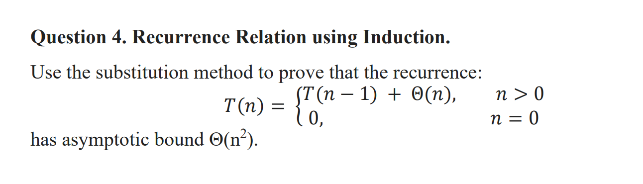 Solved Use the substitution method to prove that the | Chegg.com