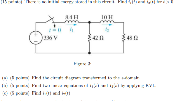 Solved There is no initial energy stored in this circuit. | Chegg.com