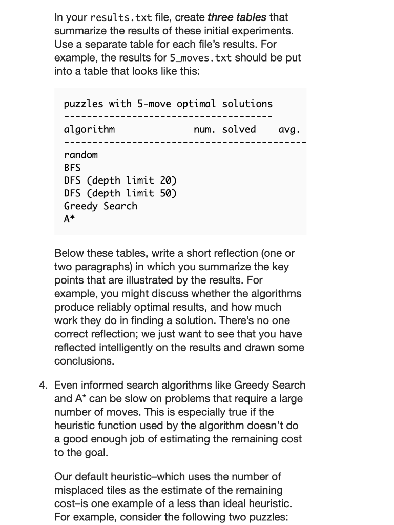 Solved 2. Create a plain-text file named results.txt, and | Chegg.com