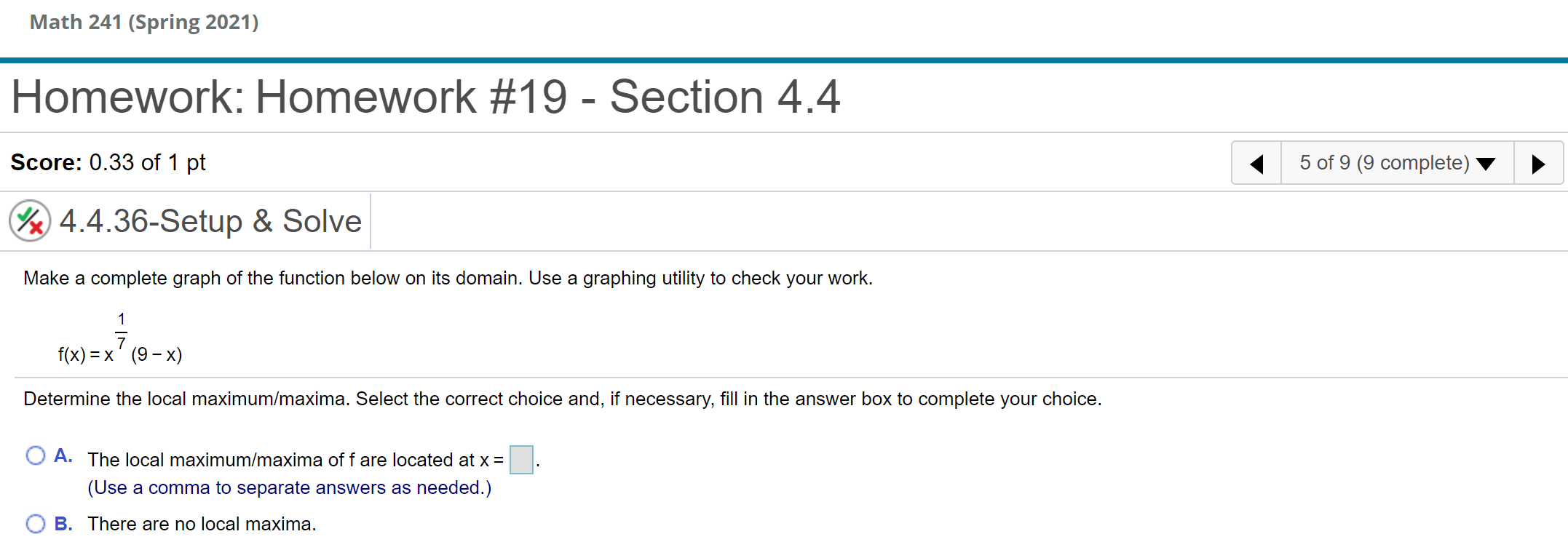 Solved Math 241 (Spring 2021) Homework: Homework #19 - | Chegg.com