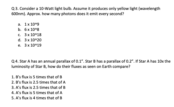 Solved Q3. Consider a 10- Watt light bulb. Assume it | Chegg.com