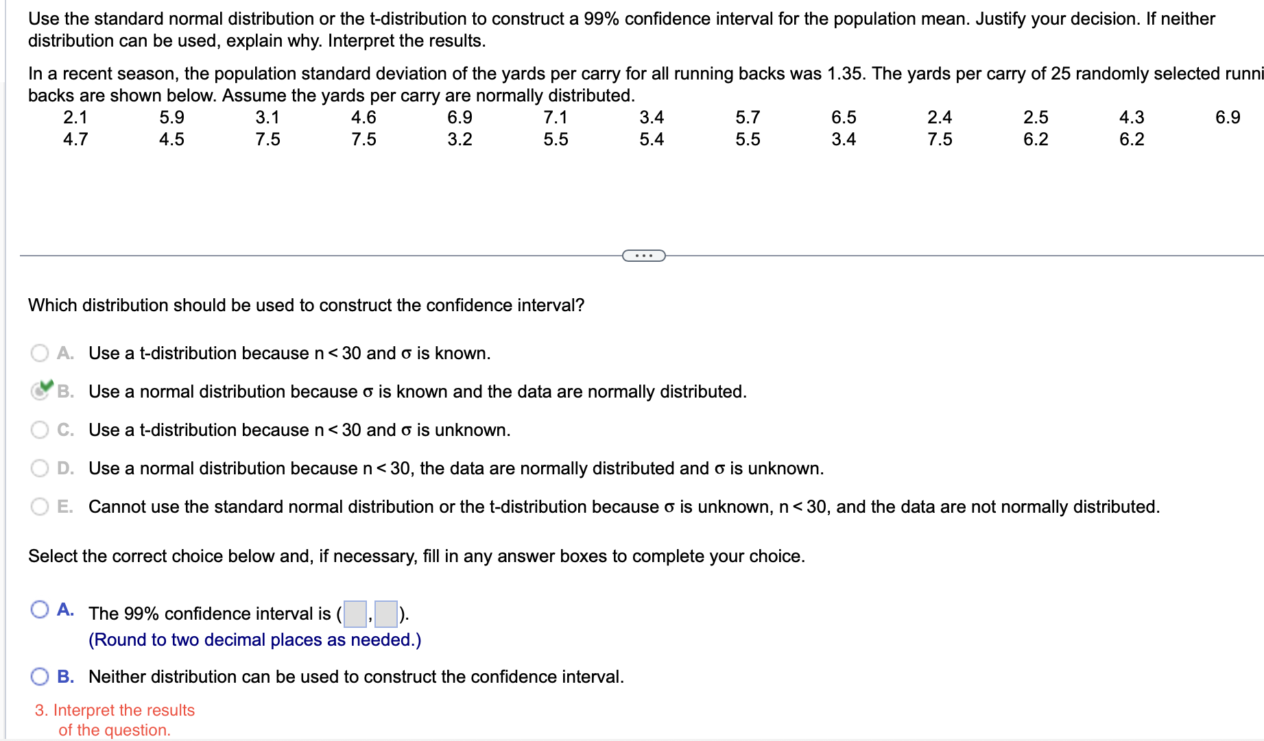 Solved Use the standard normal distribution or the | Chegg.com