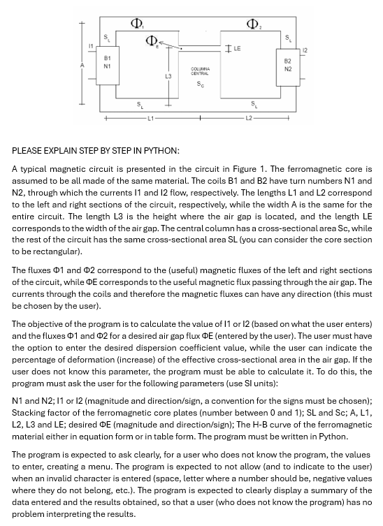 Solved POR FAVOR EXPLIQUE PASO A PASO EN PYTHON: Un circuito | Chegg.com