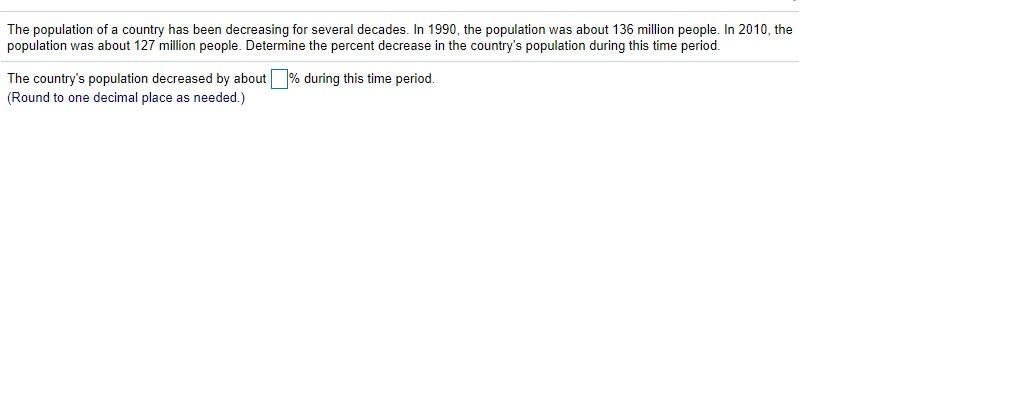 Solved The population of a country has been decreasing for | Chegg.com