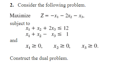 Solved 2. Consider the following problem. Maximize | Chegg.com