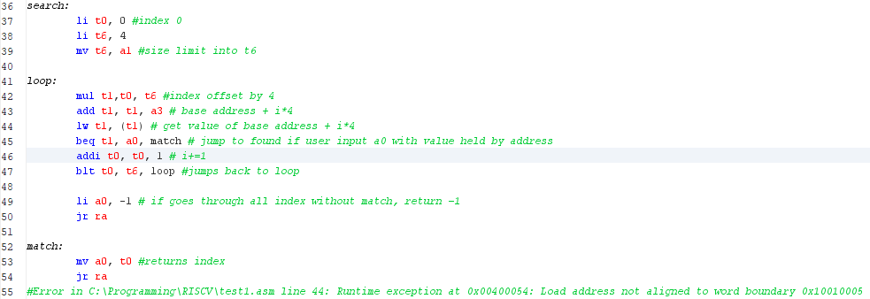 Solved Hello, in RISCV, i'm trying to display the index of | Chegg.com