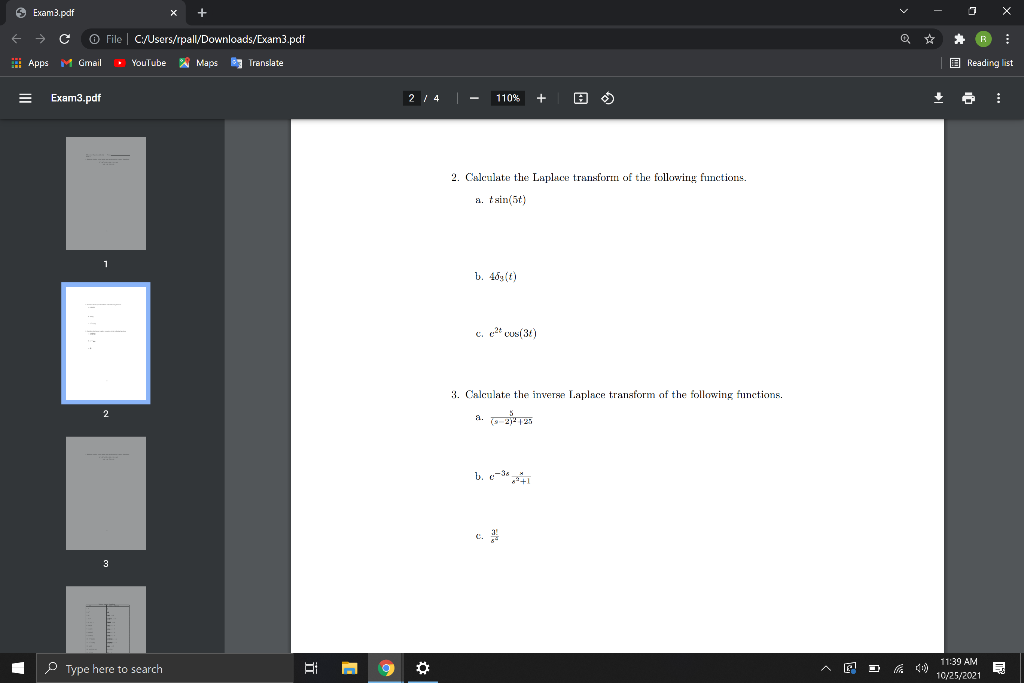 Solved Exam3.pdf X E > C O File | | Chegg.com